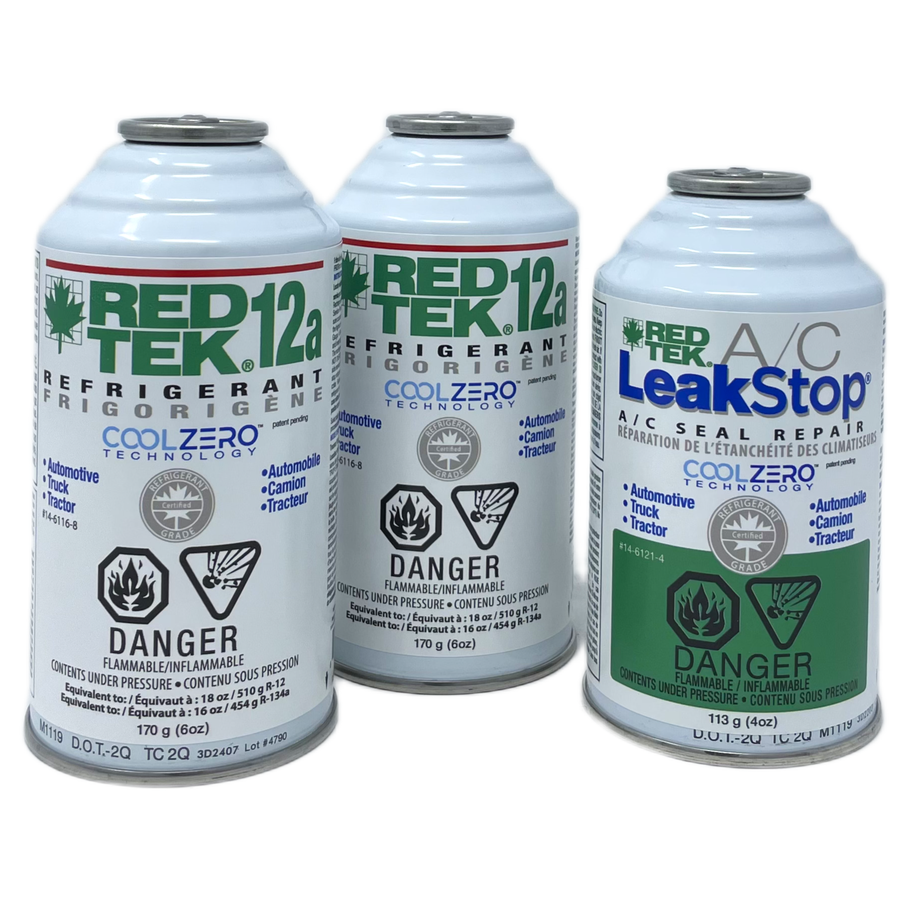 RED TEK Refrigerant 12a-Recharge & Hose/Gauge Kit