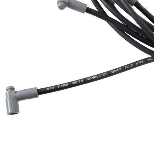 MSD Super Conductor Wire Set, Small Block Chevy, HEI - Black
