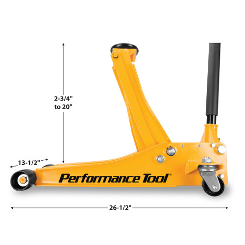 Performance Tool 2 Ton Low Profile Floor Jack