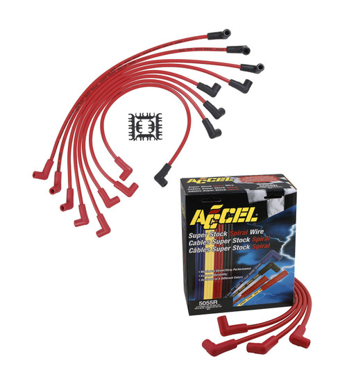 Accel Super Stock Spark Plug Wire Set, 8mm, HEI Corrected Ca