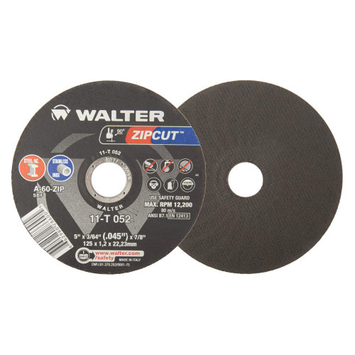 Walter Zipcut 5" x 3/64" x 7/8'' T1 Cut-Off Disc