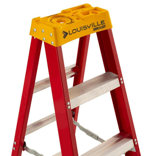 Featherlite Ladder 6' Fiberglass Step Ladder, Type Ia, 300 L