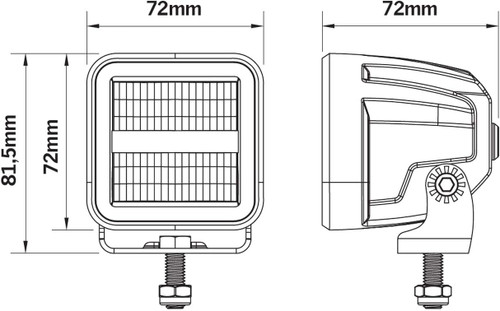 BrightSource Siberia QB Qube Light with switchable Amber/Whi