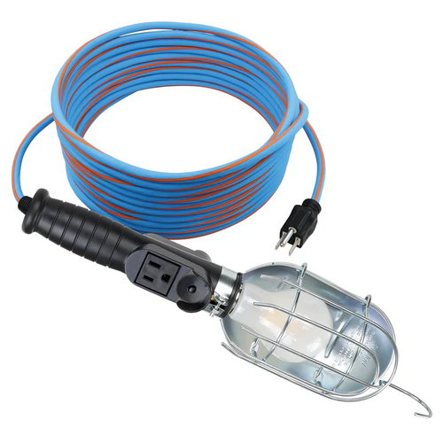 Prime Wire 75 Watt Metal Guard Work Light w/50ft TPE Rubber