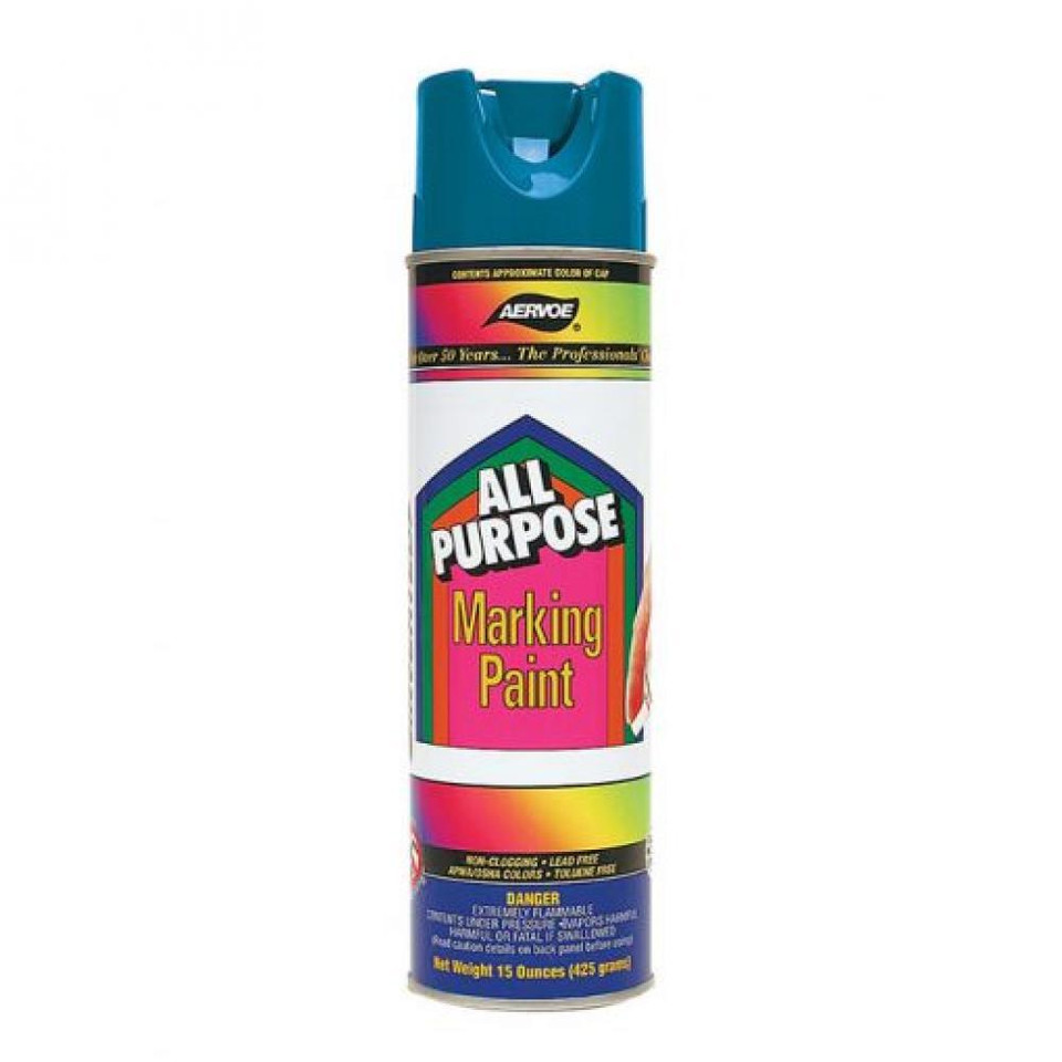 Aervoe Industrial Paint All Purpose Marking Paint - Blue - 4