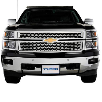 Putco Logo Punch Grille Insert, Stainless Steel, w/Logo Cuto