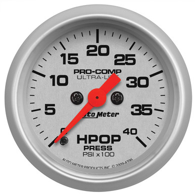 AutoMeter Electric Hpop Pressure Gauge 2-1/16", 0-4K Psi, Ul