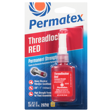 Permatex Red High Strength 262 Threadlocker - 10mL