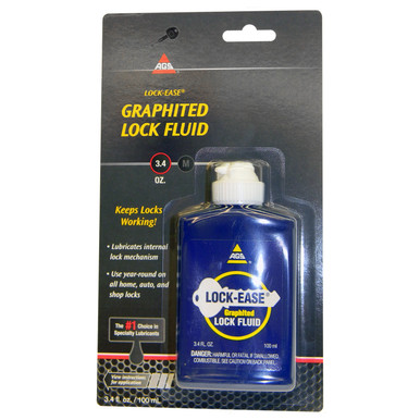 AGS Lock-Ease Graphite Lubricant, Bottle, 3.4 oz, Card