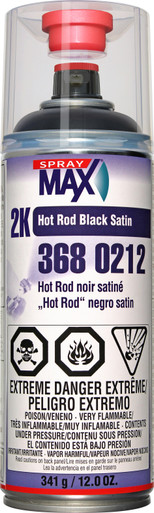 SprayMax 2K Hot Rod Black Satin - 341g