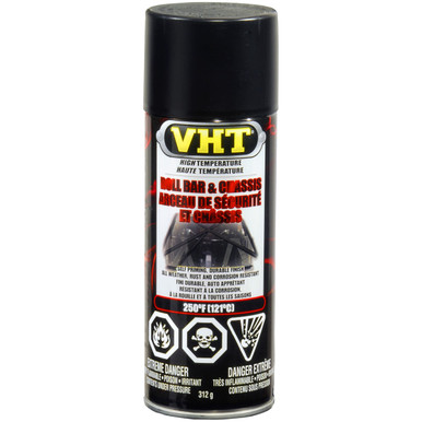 VHT Paint Roll Bar & Chassis Paint, Satin, Black - 312g