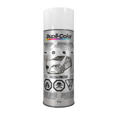 Duplicolor Custom Wrap Removable Coating, Matte, Arctic Whit