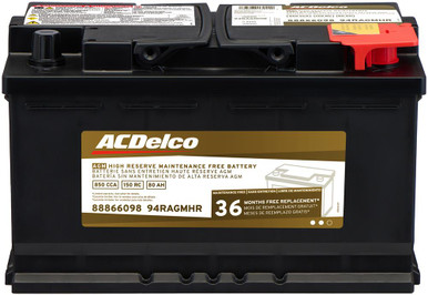 ACDelco Battery, BCI Group 94R, 36 Month Warranty High Reser