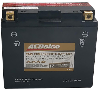 ACDelco Battery, BCI Group CT12B-BS, CCA 210