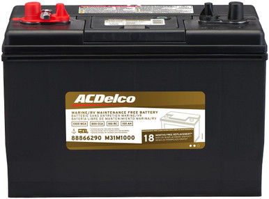 ACDelco Battery, BCI Group 31, 18 Month Warranty Marine/RV,
