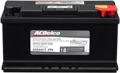 ACDelco Battery, BCI Group 49, 18 Month Warranty, CCA 825