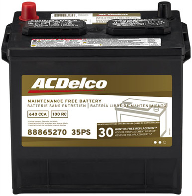 ACDelco Battery, BCI Group 35, 30 Month Warranty, CCA 640