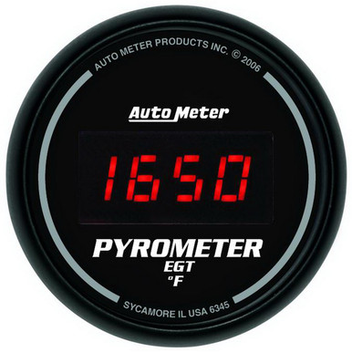Autometer 2-1/16" Pyrometer, 0-2000 °F, Sport-Comp Digital