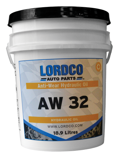 Lordco Oil Anti-Wear Hydraulic Oil - AW32, 18.9 L