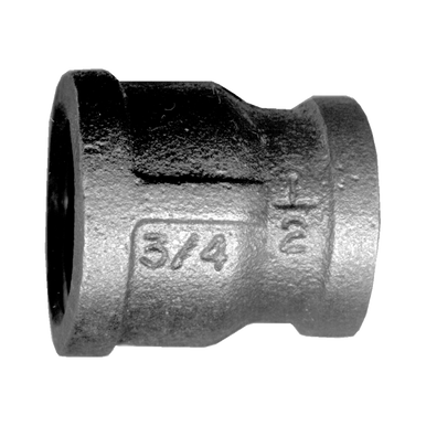 Fairview Black Iron Coupling - 3/4 FPT x 1/2 FPT