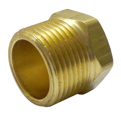 Fairview Brass Plug Hex Head - 1" MPT