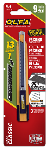 OLFA 9mm Pro-Load Multi-Blade Auto-Lock Precision Utility Kn