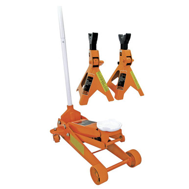Strongarm 2.5 Ton Service Jack plus 3 Ton Vehicle Stands
