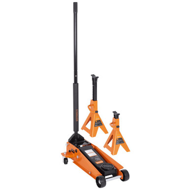Strongarm 3.5 Ton Service Jack plus 4 Ton Vehicle Stands