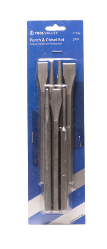 Tool Valley 7pc Punch & Chisel Set Tool Cache Blue Table