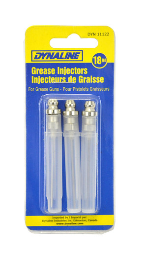 Dynaline Grease Injectors (3 pcs) Standard 18 Gauge
