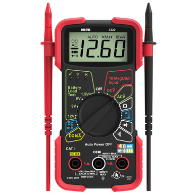 Innova Equus Auto-Ranging PLUS Digital Multimeter: Protectiv