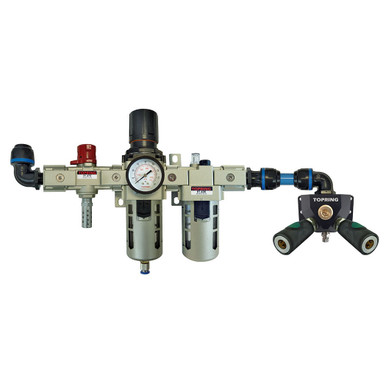 Topring FRL Unit and Wall Manifold With 2 Composite Couplers