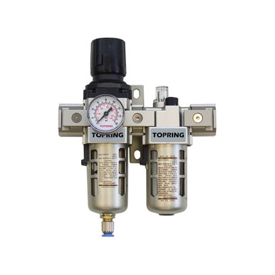Topring 5 Micron Filter Regulator 5 to 125 PSI and Lubricato