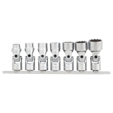 Performance Tool 7 pc. 3/8" Dr. SAE Flex Socket Set