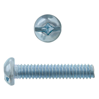 Paulin #8-32 x 2" Round Head Square/Slot Drive Machine Screw