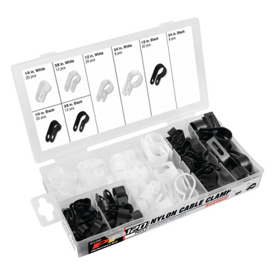 Performance Tool 120 pc. Nylon Cable Clamp Assortment