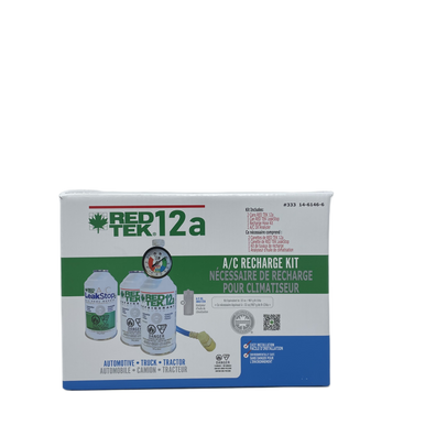 RED TEK Refrigerant 12a-Recharge & Hose/Gauge Kit