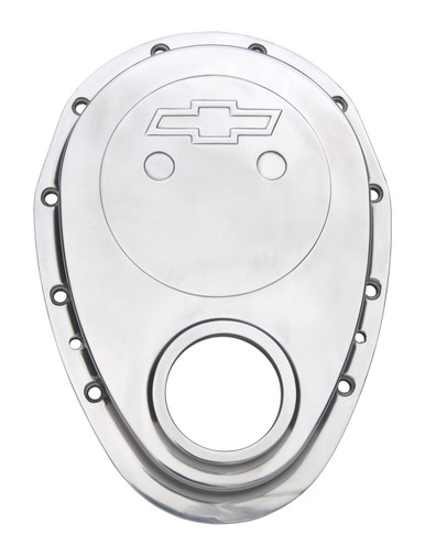 Proform Chevy Bowtie Die Cast Timing Chain Cover - Polished