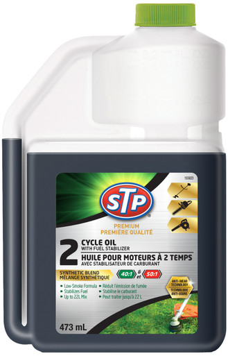 STP Premium 2-Cycle Oil w Fuel Stabilizer - 473mL