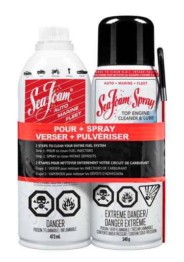 Sea Foam Motor Treatment and Upper Engine Cleaner Spray-Comb