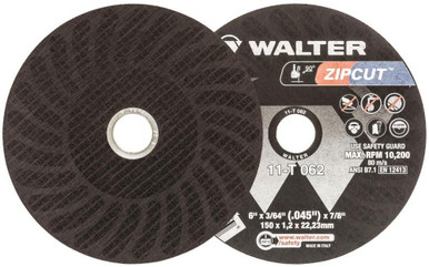 Walter Zipcut 6" x 3/16" x 7/8'' T1 Cut-Off Disc