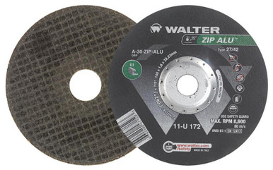 Walter 7" x 1/16" Zip Aluminum Type 27 Cutting Disc