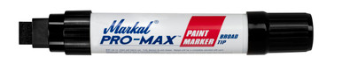 Markal Markers Pro-Max Paint Markers, Black