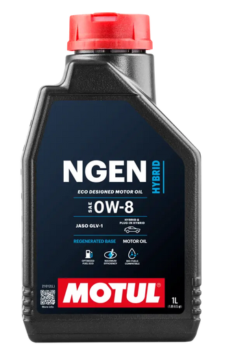 Motul NGEN Hybrid 0W8 Synthetic Engine Oil - 1L