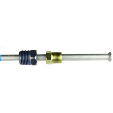 AGS Steel Brake Line Adapter, 1/4 x 8 (7/16-24 Inverted)(9/1
