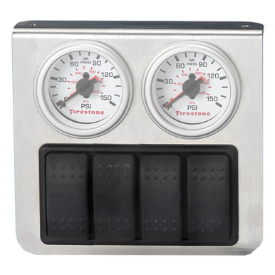Firestone Ride-Rite Quad Electric White Gauge