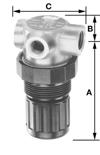 Lincoln Industrial Miniature Air Regulator, 1/4 inch npt Fem