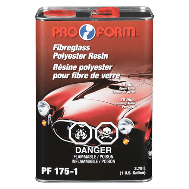Pro Form Body Supplies Fibreglass Polyester Resin - 3.78L
