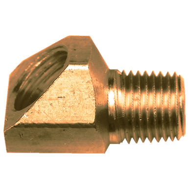 Fairview Brass Inverted Flare 45° Elbow 1/2" X 3/8" Male NPT