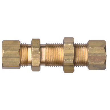 Fairview Brass Compression Bulkhead Union 3/8"